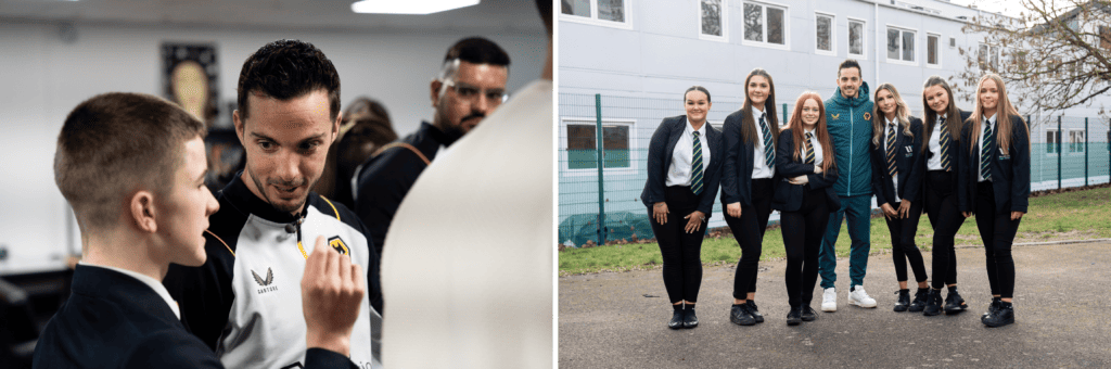 Premier League Inspires: Sarabia leading the way for students - Wolves ...