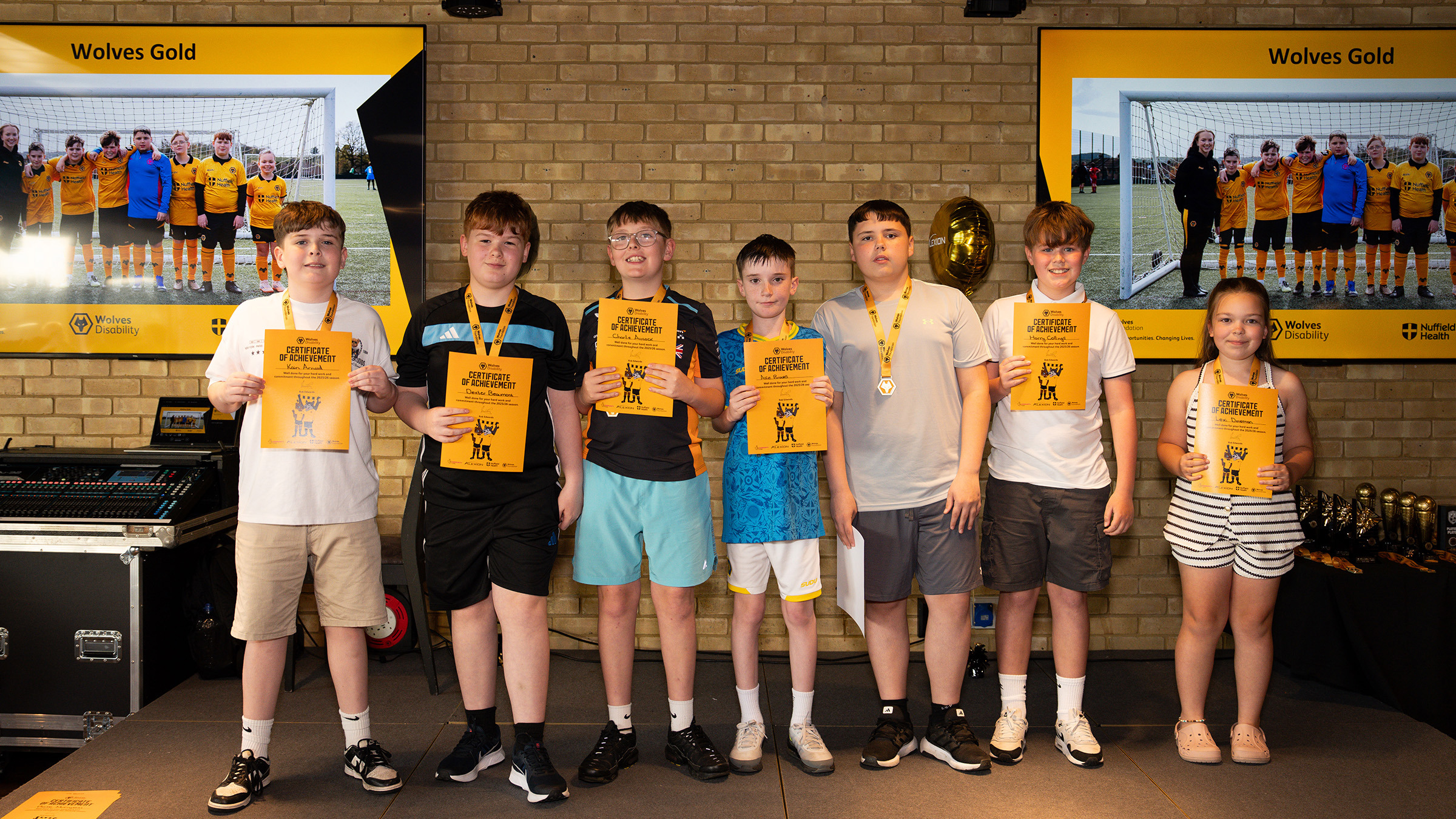 Disability FC awards night celebrates the season - Wolves Foundation